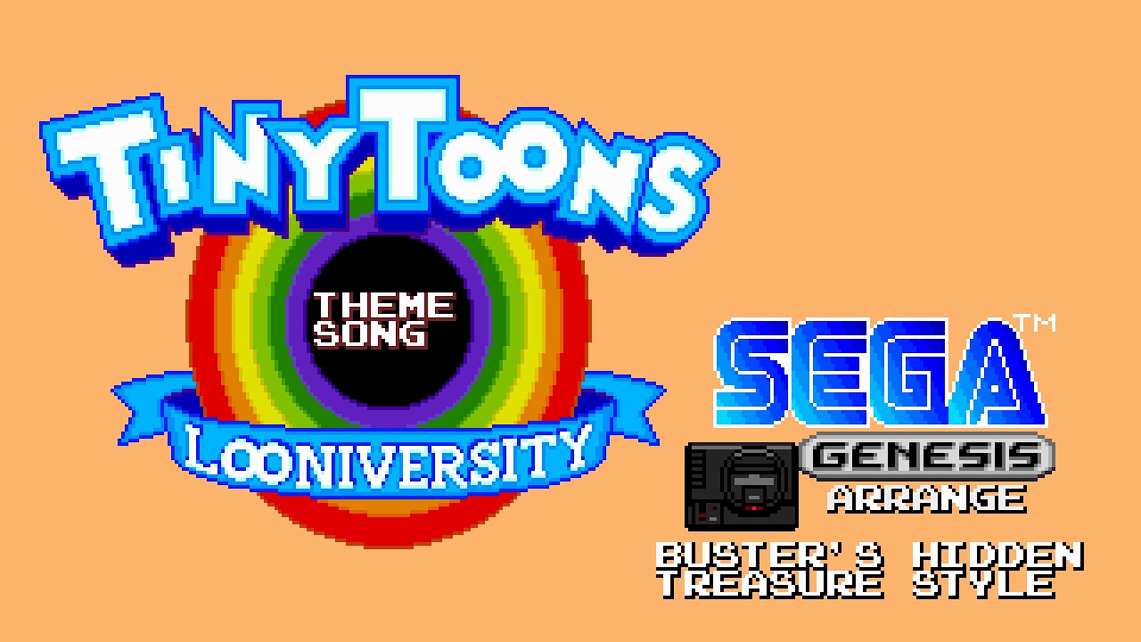 Tiny Toons Looniversity - Theme Song - Sega Genesis arrange (Buster's Hidden Treasure style ...