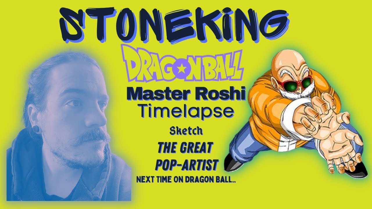 Dragon Ball Z Master Roshi Timelapse Drawing Sketch Stoneking- Next ...