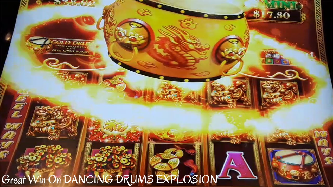 GREAT WIN On DANCING DRUMS EXPLOSION Slot Machine - SunFlower Slots ...