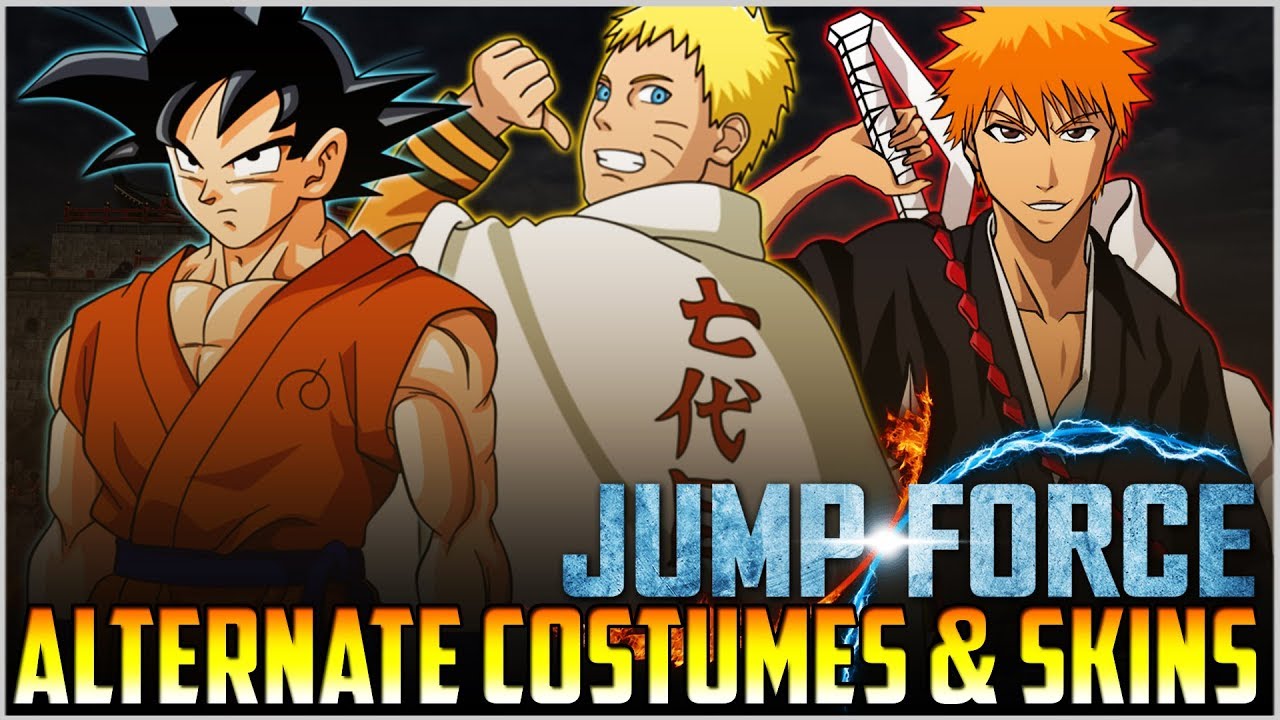 Jump Force - Alternate Costumes & Skins We COULD See! - YouTube