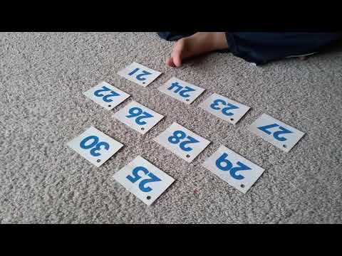 Home Program: Math- Number Labeling(2) - YouTube