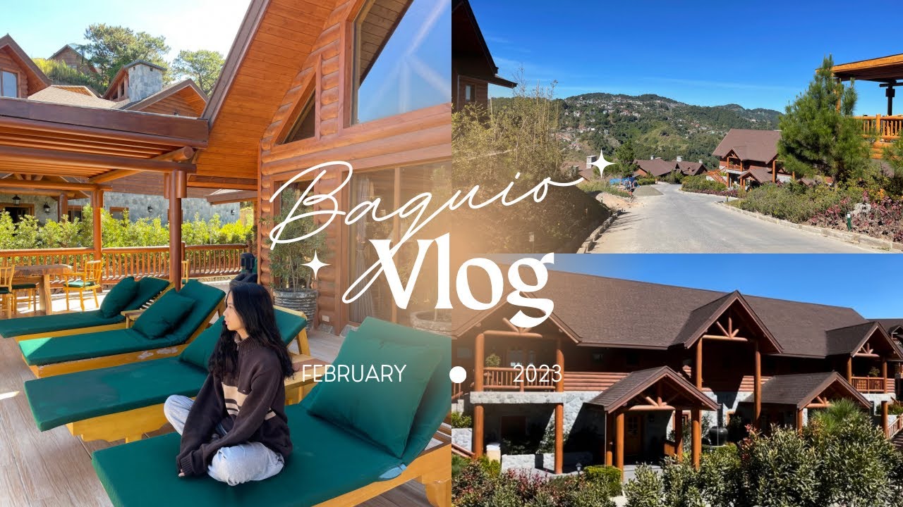 BAGUIO VLOG • warm & cozy weekend at Alphaland Baguio Mountain Lodges ⛅ ...