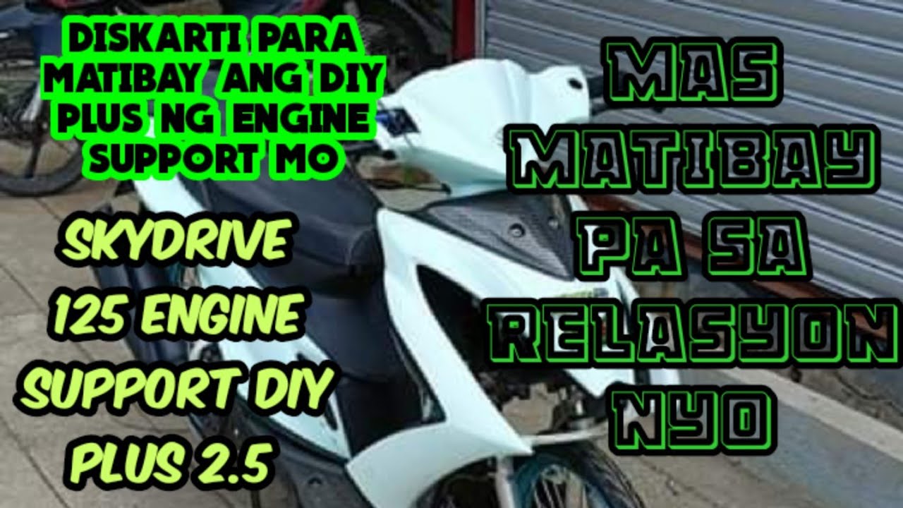 (SKYDRIVE 125) ENGINE SUPPORT DIY PLUS 2.5 STEP BY STEP - YouTube