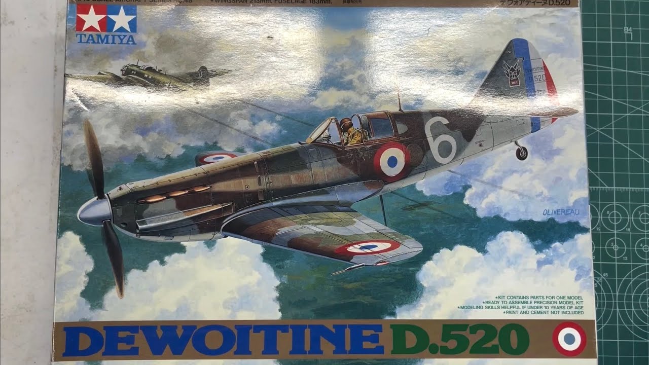 Tamiya Dewoitine D.520 1/48 Scale Model Aircraft - YouTube