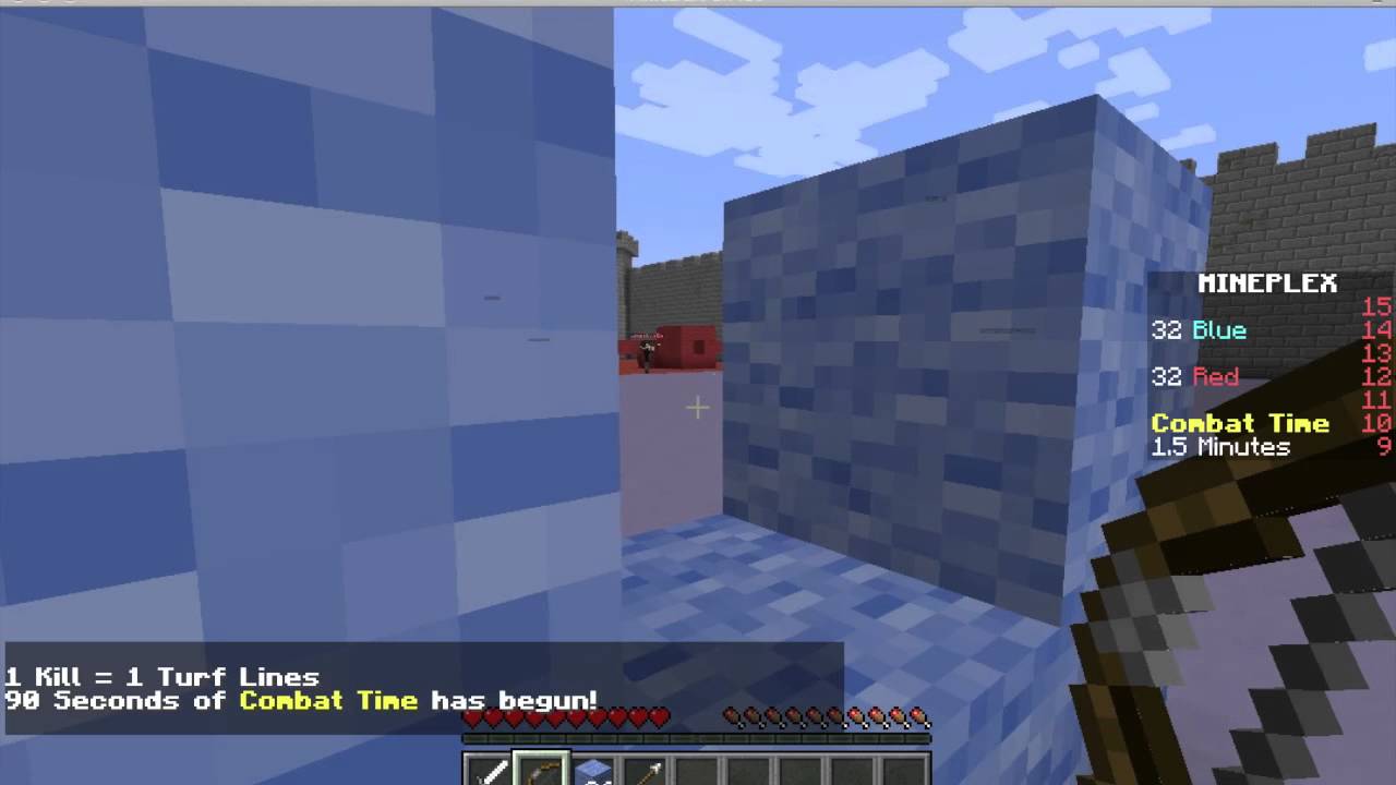 Minecraft mineplex turf wars tutorial - YouTube