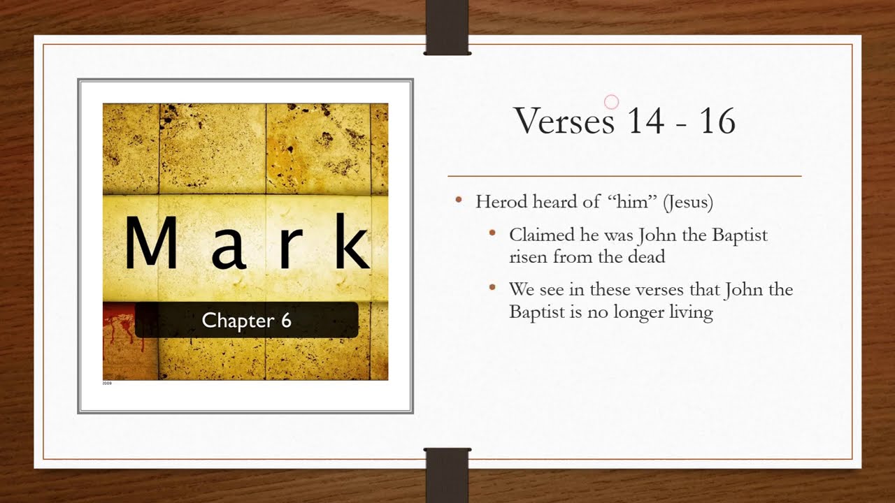 Study of Mark 6:14-29 - YouTube