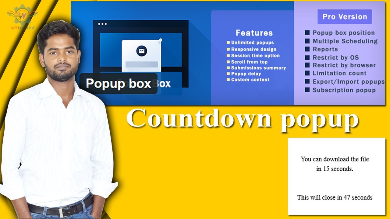 How to create a popup on wordpress || Set a countdown on popup. - YouTube