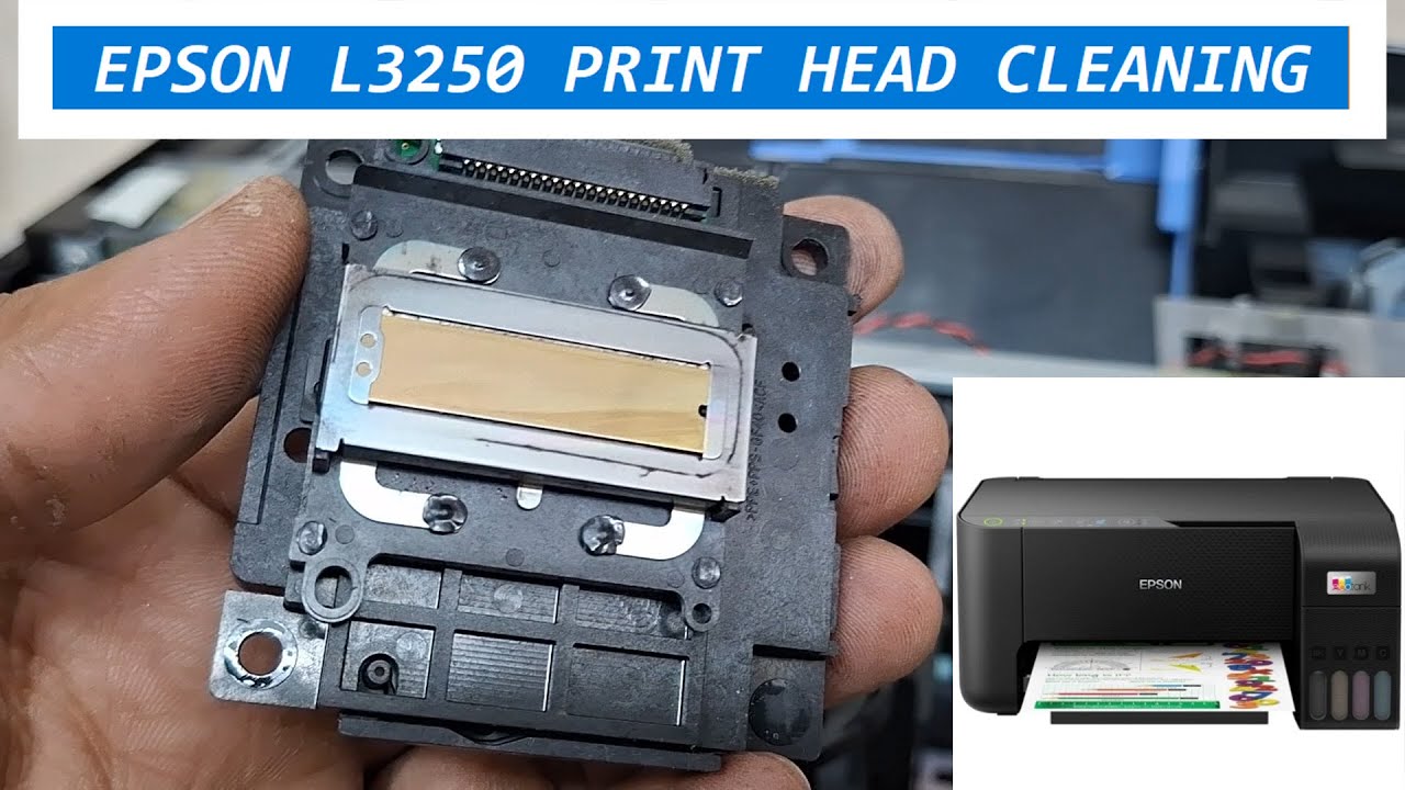 Epson L3250 Print Head Cleaning Manually - Epson l3250 print head removal - YouTube