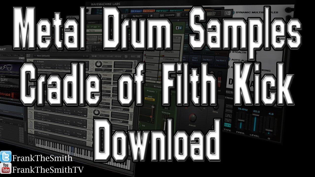 Metal Drum Samples - Cradle of Filth Kick - YouTube