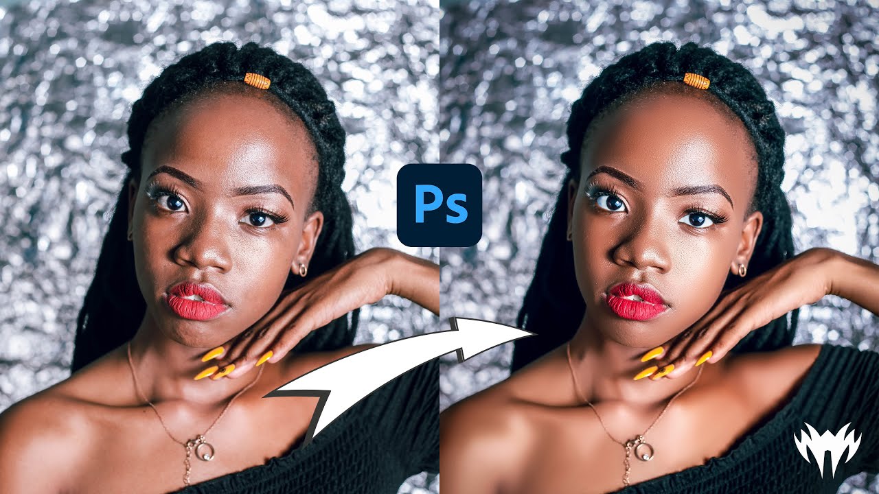 Black Skin Retouching With Photoshop Tutorial - YouTube