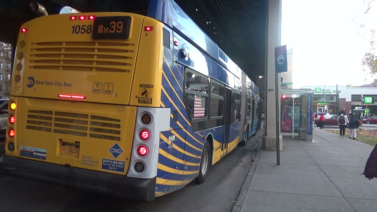 ʰᵈ⁶⁰ - NYCT 2018 New Flyer XN60 #1058 On The Bx39 - YouTube