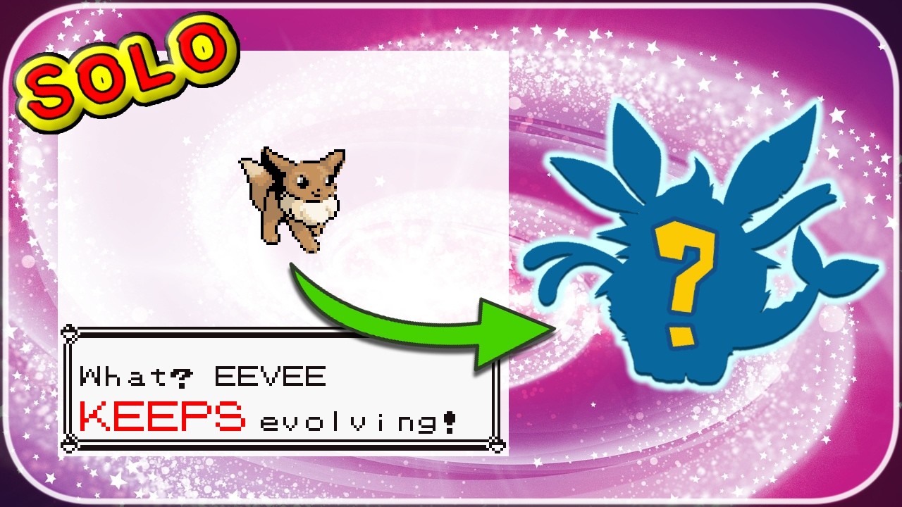 Whaaa-! Eevee Evolved 493 Times!? Pokemon Red 9-in-1 Solo Backport ...