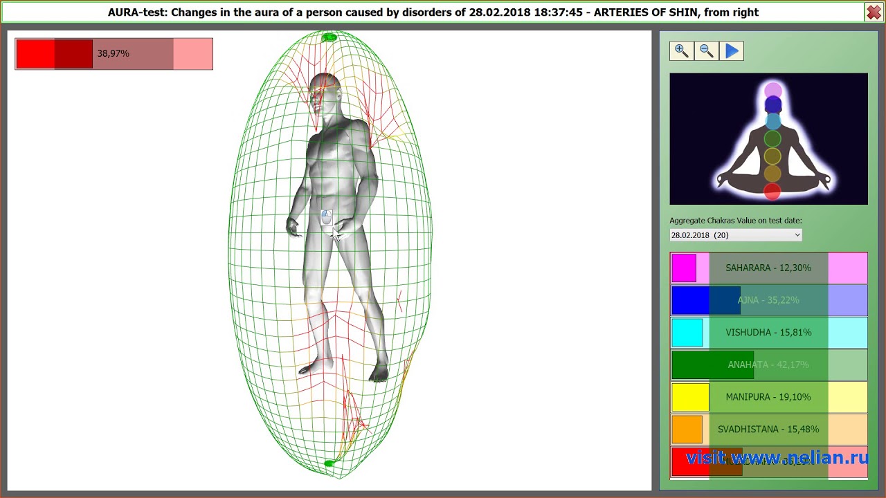 064 ENG Dianel-2 software, Aura and Chakras analysis and preview function - YouTube