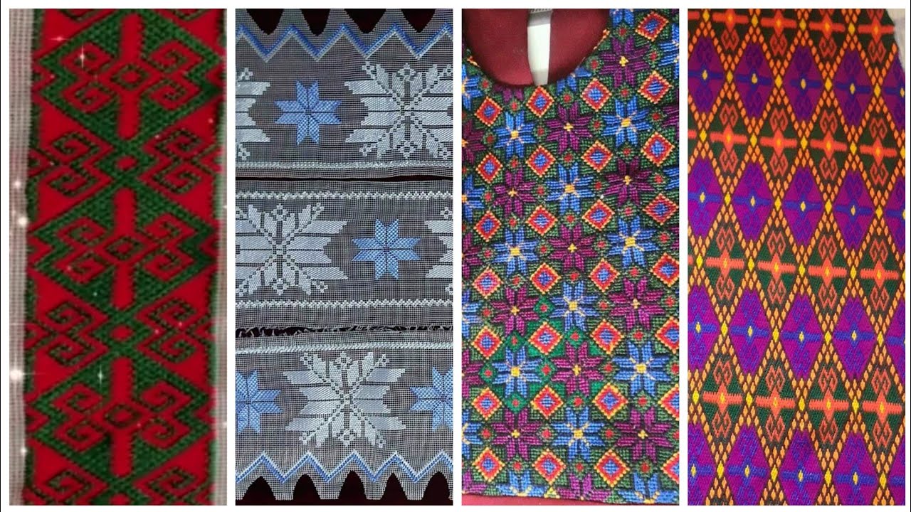 Afghani/Hazaragi handwork/ fresh designs of graph and khaamakdozi - YouTube