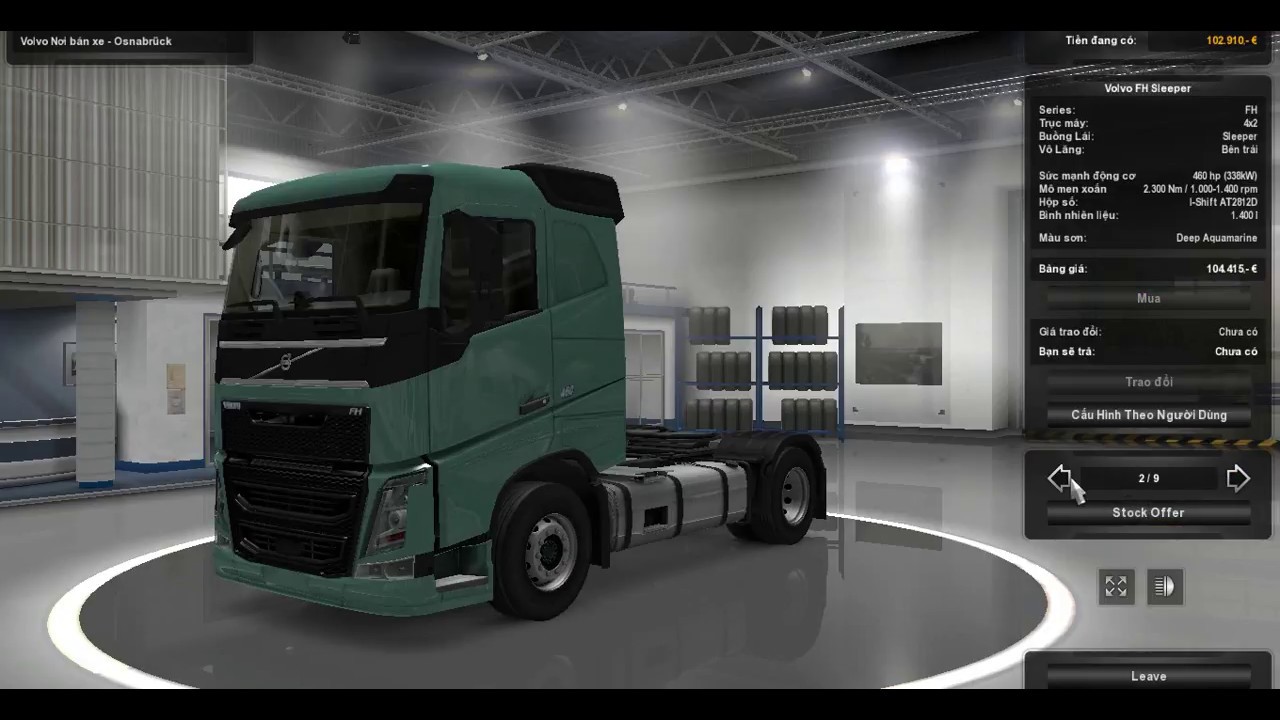 ETS2 Key Steam Gobal public 1.30 : Mua xe tải Volvo FH8 mới - YouTube