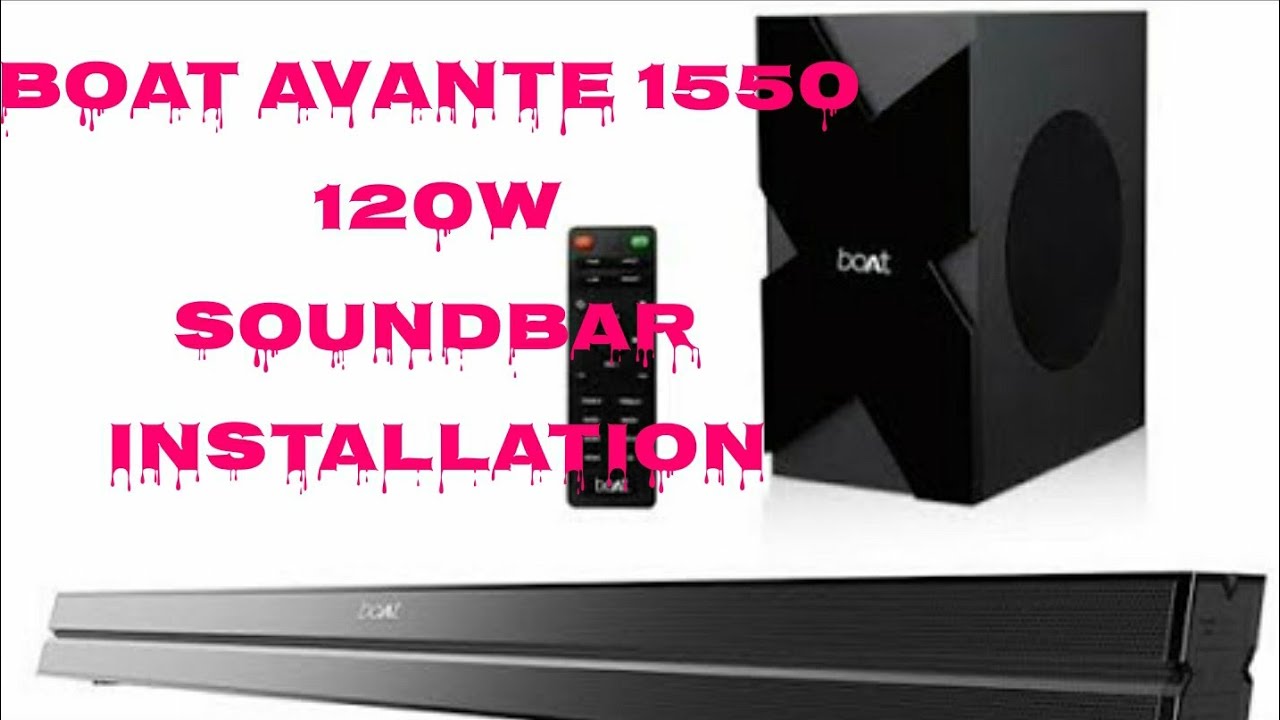 Boat Avante 1550 120W Sound bar installation. Bang for buck just 5500 ...