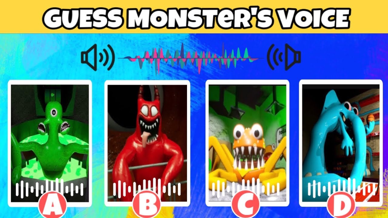 GARTEN OF BANBAN 4 | Guess the Monster’s Voice | Toxic Gazer, Sad Seth ...