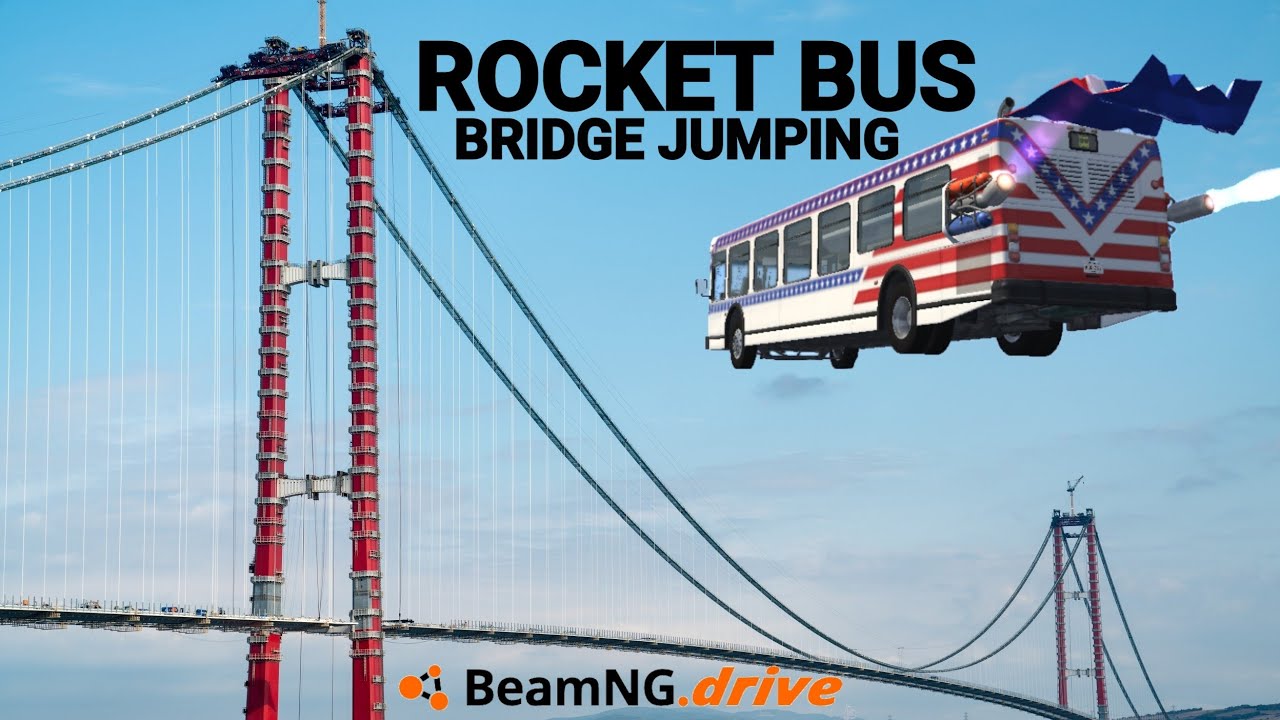 Rocket Bus - Jumping Over a Bridge - YouTube