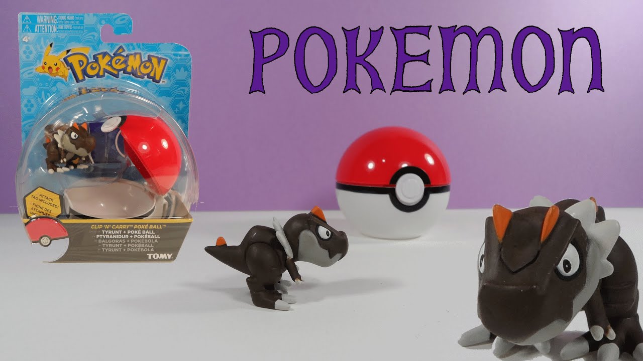 Toy Review: Pokémon Clip 'N' Carry Poké Ball & Tyrunt - YouTube
