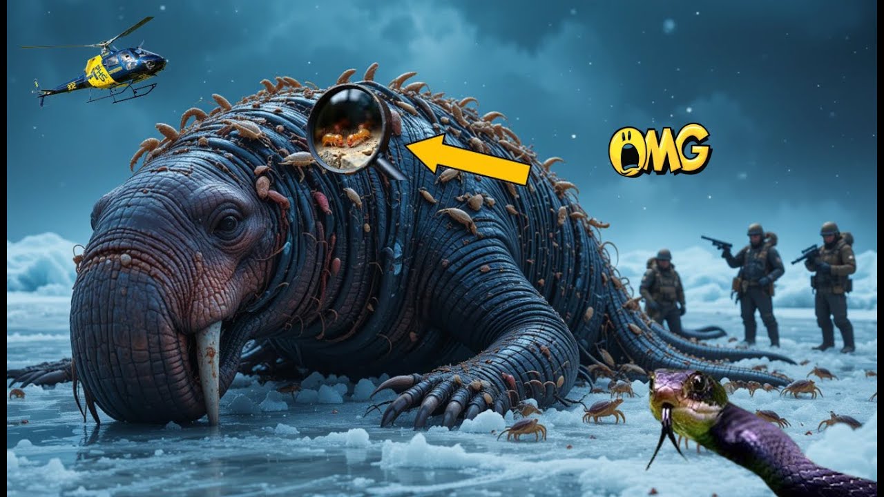 Elephant Covered In Millions Of Crabs And Parasitic Eggs !#animalrescue ...