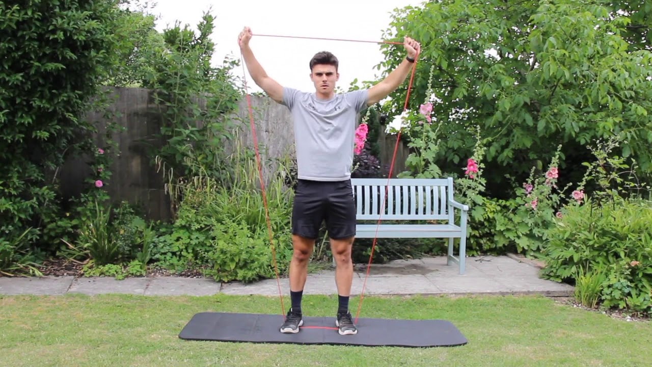 Banded Y raise (progression 3) - YouTube
