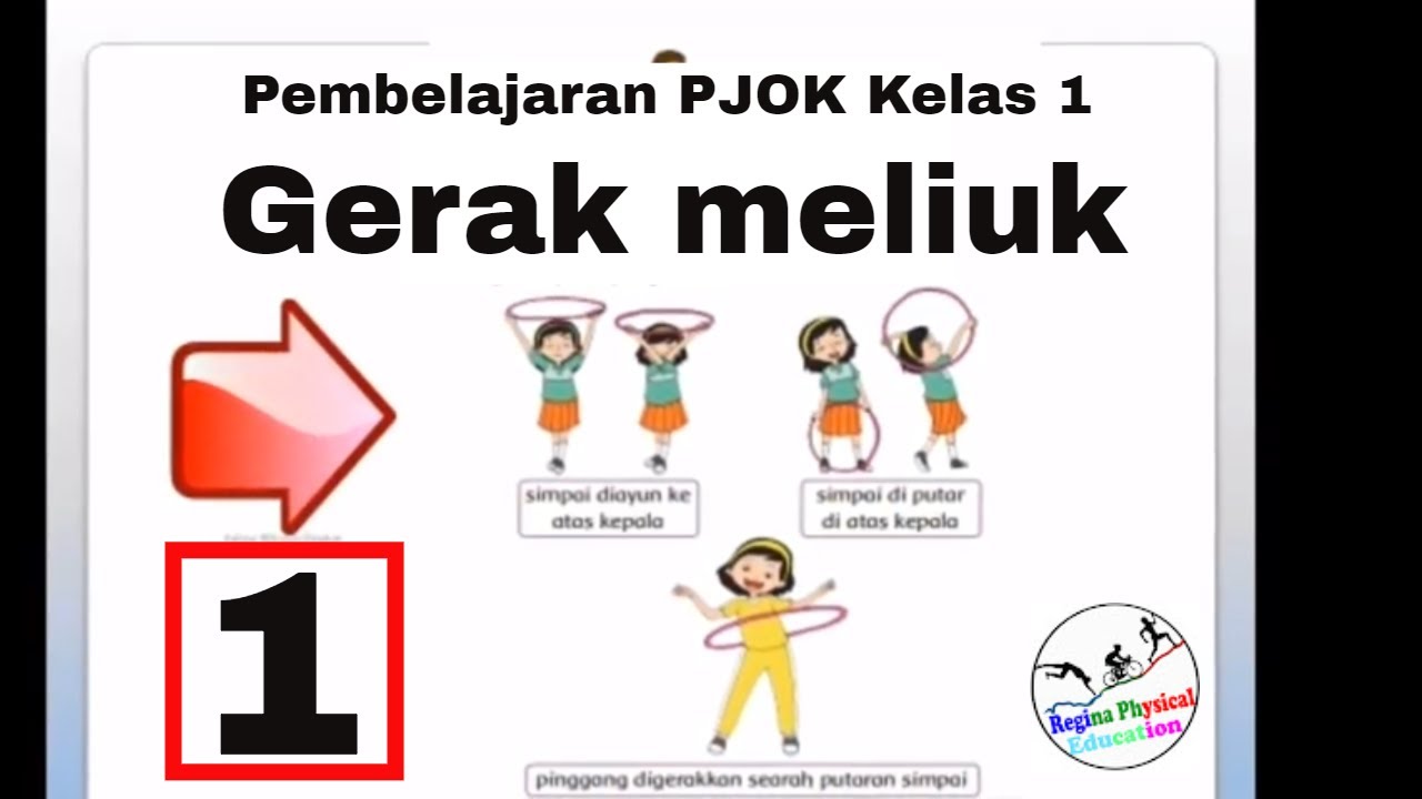 Pembelajaran Daring PJOK kelas 1 gerak non lokomotor - meliuk - YouTube