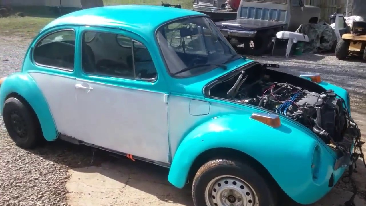 sleeper vw beetle powered by honda - YouTube