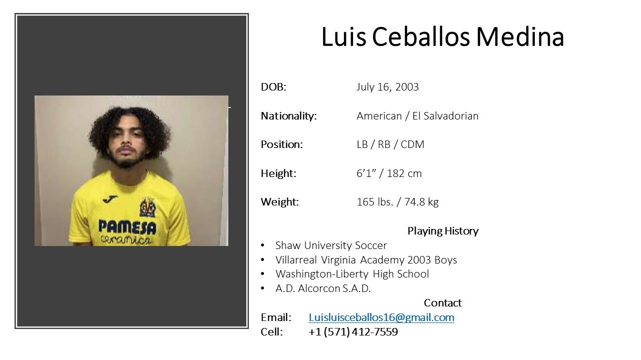 Luis Ceballos Medina Highlight Video - YouTube