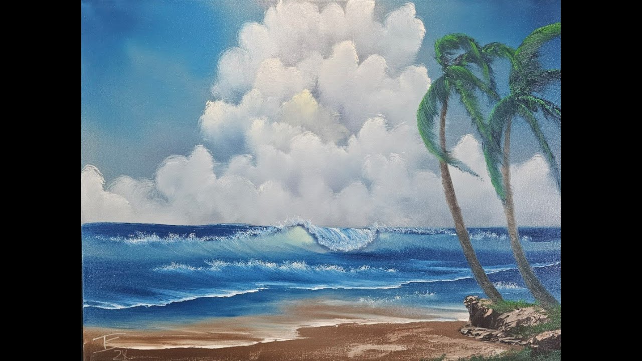 Painting Bob Ross' Windy Waves with CRI® Ted Simpson - YouTube