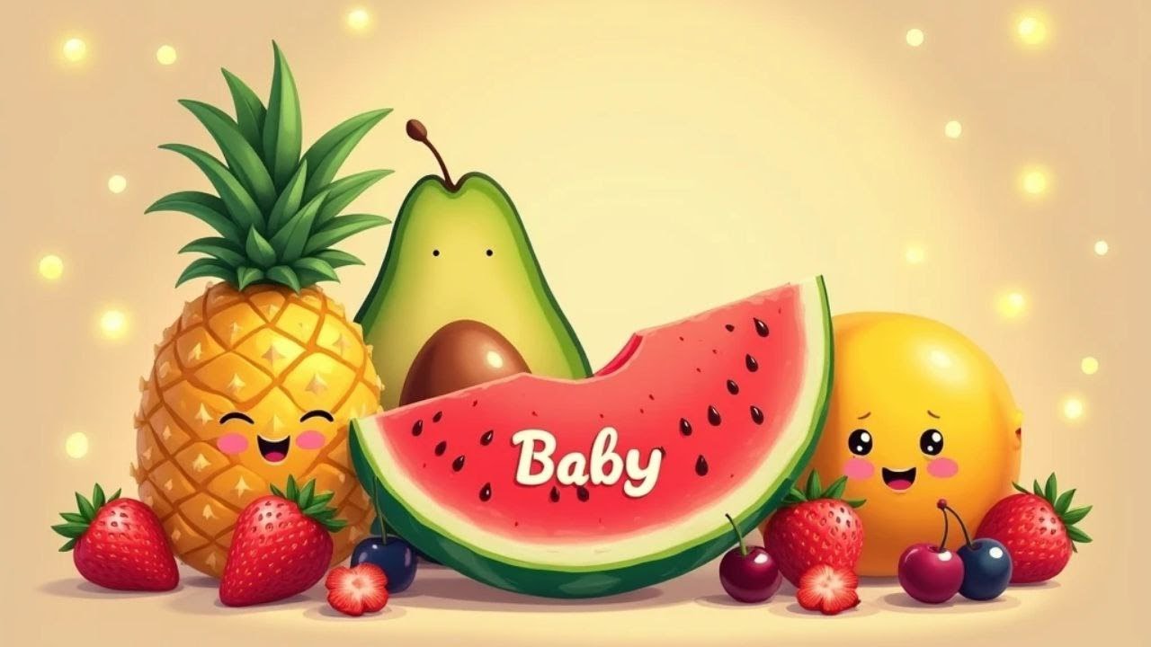Hey Baby Sensory - The Totally Fruit and Veggie Stream!🥑🥕🍓🍋 - YouTube