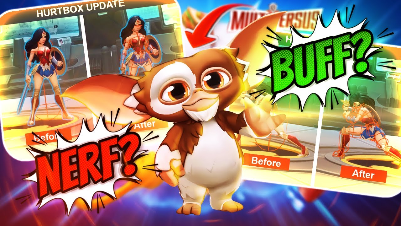 Mutiversus BIG HITBOX UPDATES PATCH 1.02 INSANE!!! GIZMOS HERE!!! - YouTube