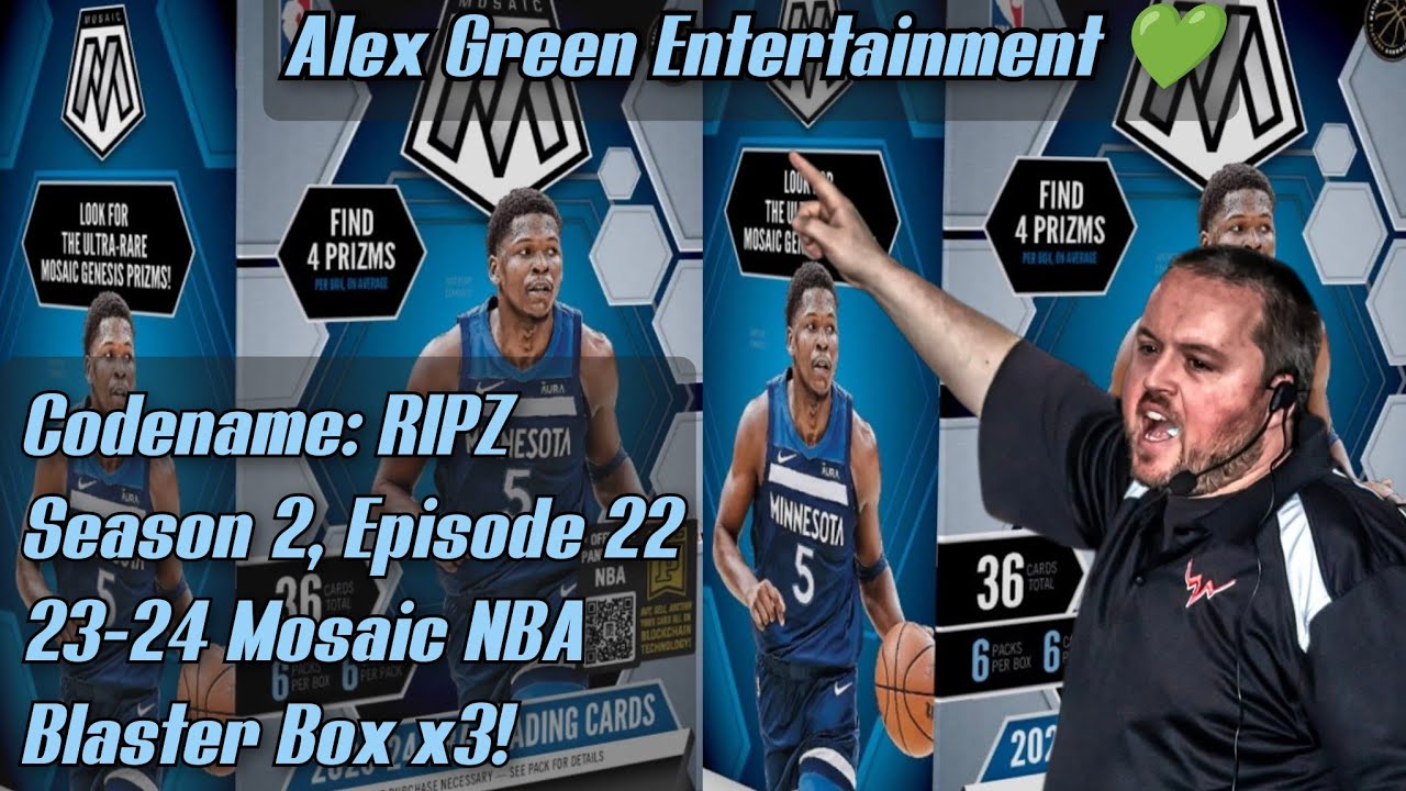 Codename: RIPZ Episode 22! 23-24 Mosaic NBA Blaster Box x3! - YouTube