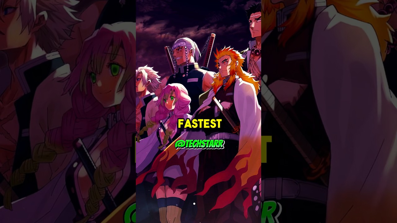 Ranking The FASTEST Hashira In Demon Slayer #shorts #kimetsunoyaiba ...