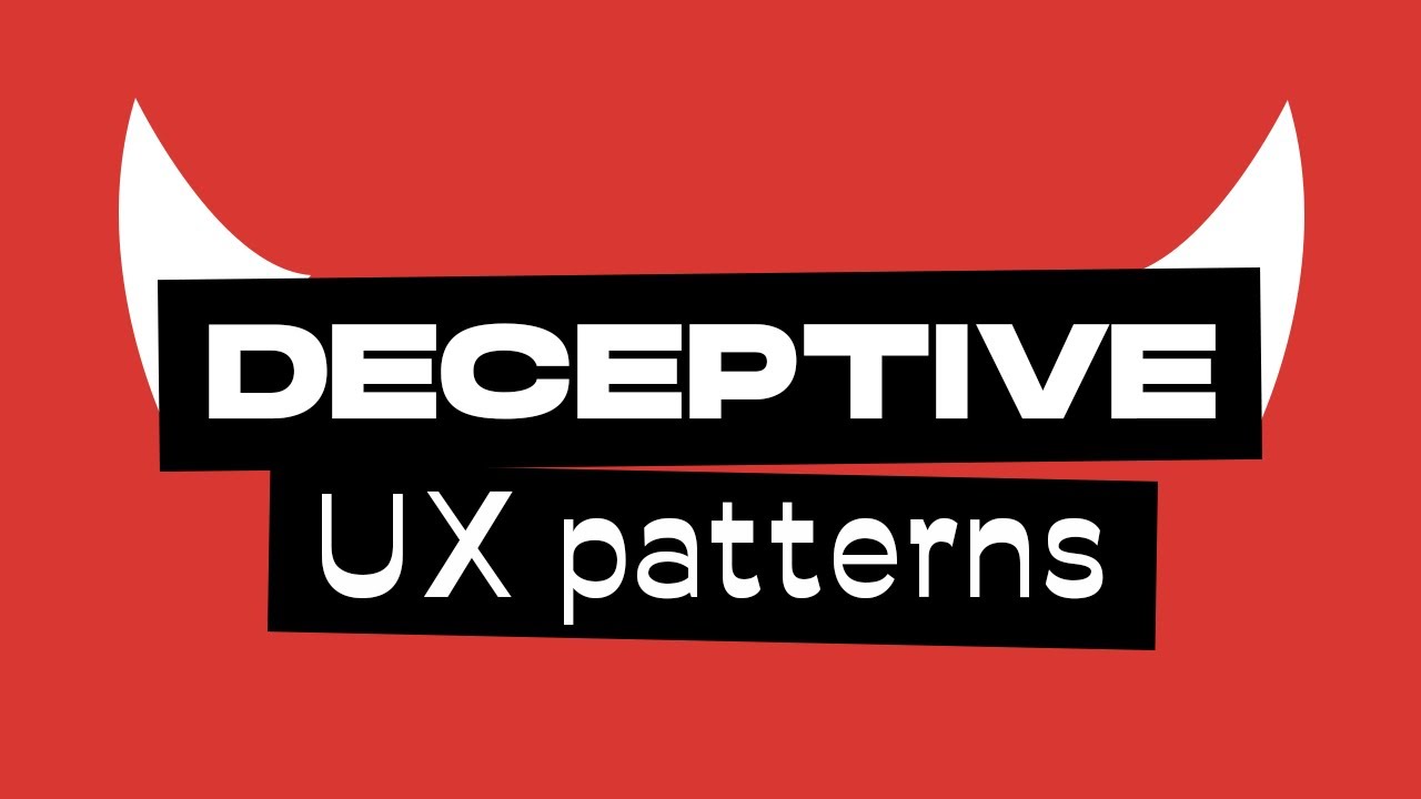 Deceptive UX Patterns - YouTube