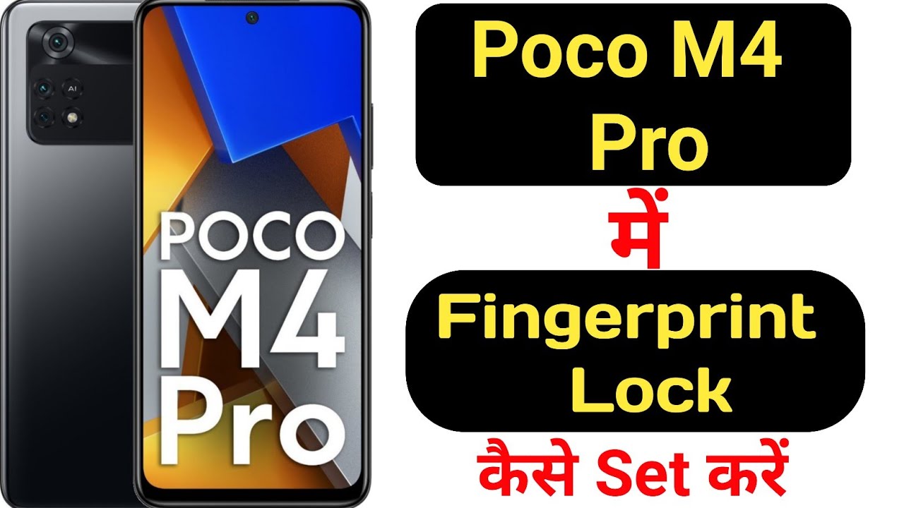 How to set fingerprint lock in Poco M4 Pro || Poco M4 Pro me ...