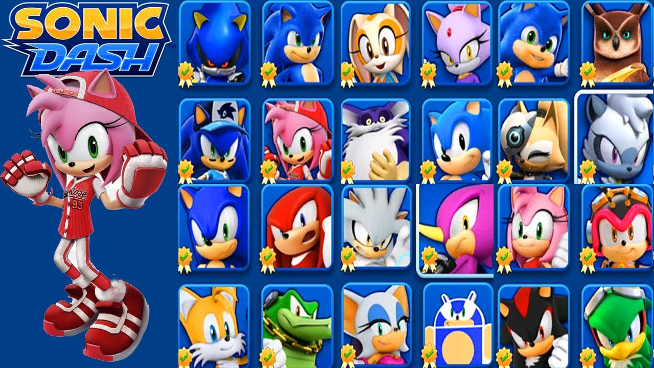 Sonic Dash - All Star Amy New Character Unlocked and Fully Upgraded ...