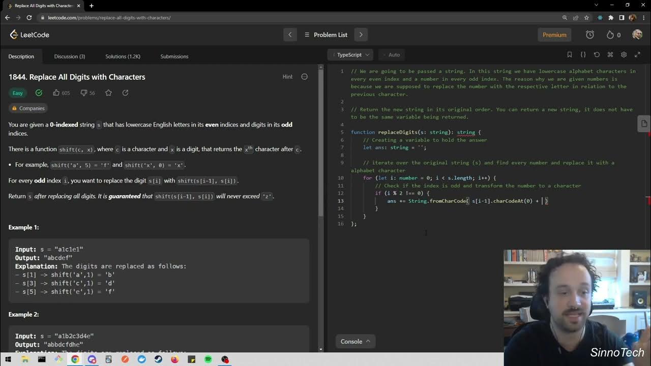 Replace All Digits With Characters TypeScript YouTube replace-all-digits-with-characters-typescript-youtube