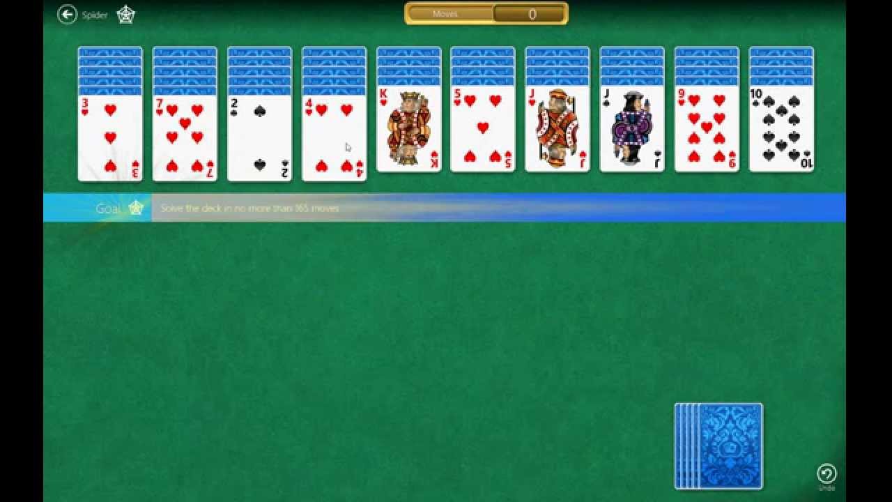 Spider\Expert II - Solve the deck in no more than 165 moves - YouTube