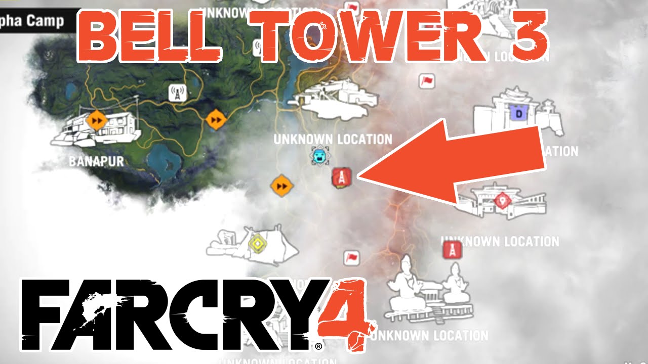 Bell Tower 3 | Middle of map - East of Banapur - Far Cry 4 - YouTube