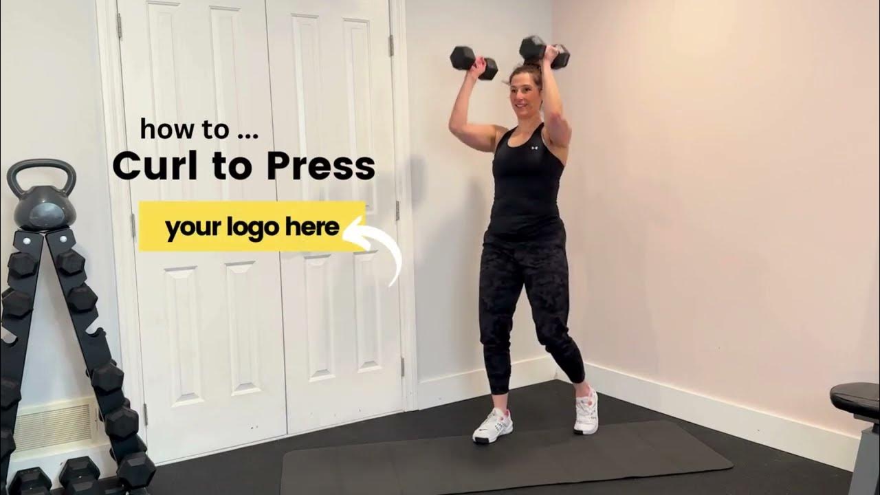 Curl to Press [FREE Coach Resource] White Label Exercise Explainer ...