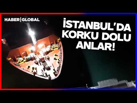 İstanbul'da Korku Dolu Anlar! Boğaz'da Dev Gemi Yalılara Giriyordu!