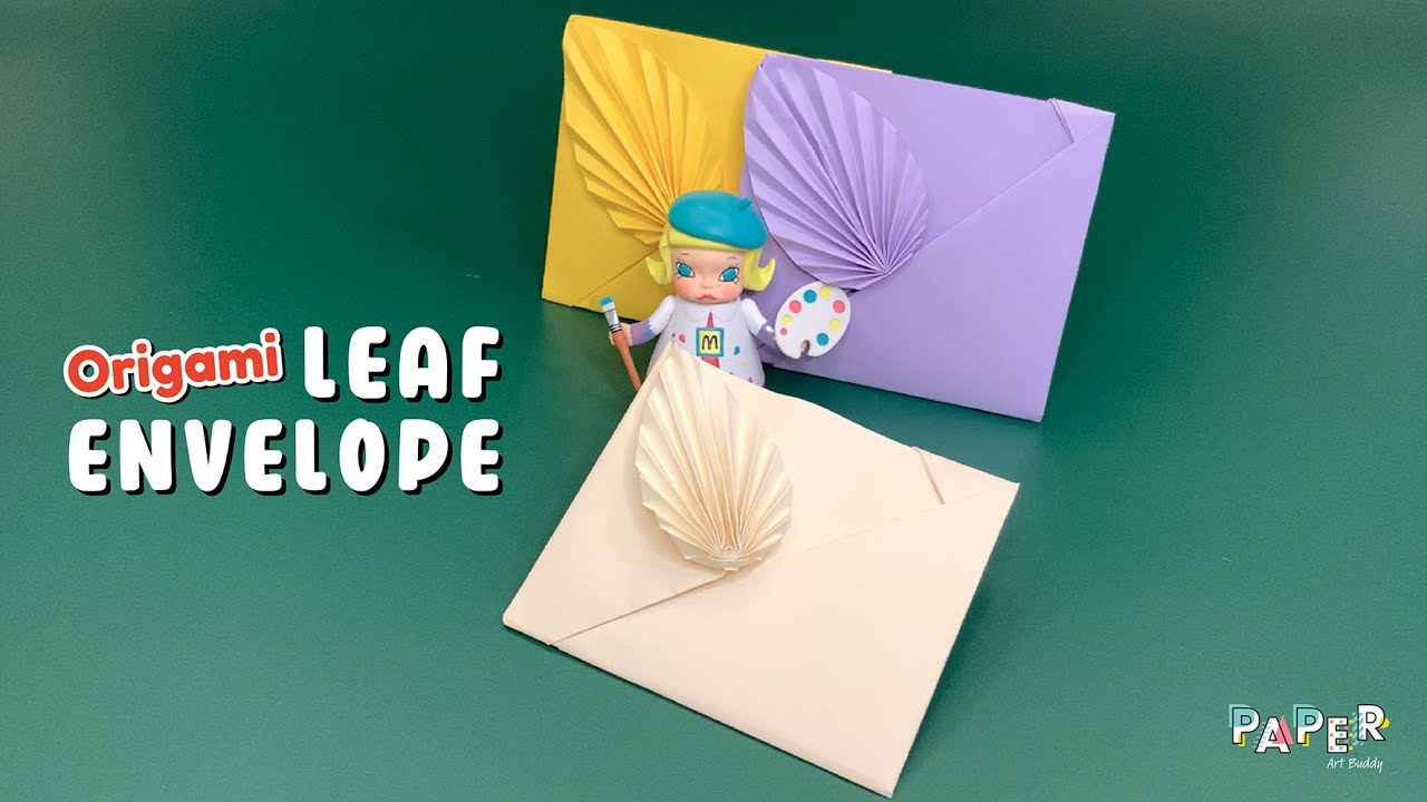 How to fold Origami Leaf Envelope - YouTube