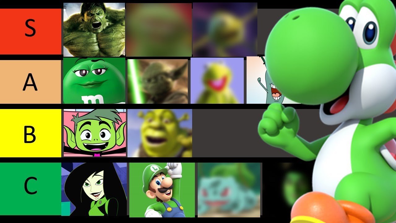 Green Characters Tier List - YouTube