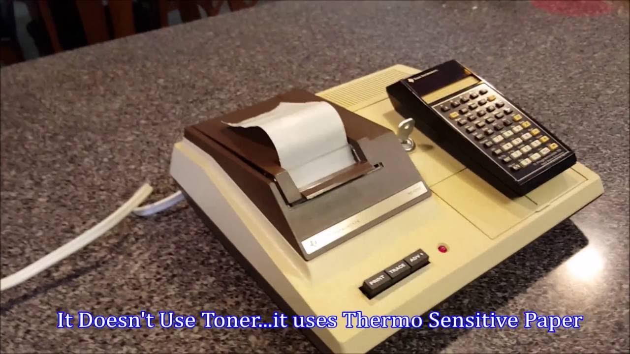 Texas Instruments TI-100C Vintage TI-59 Programmable Calculator - YouTube