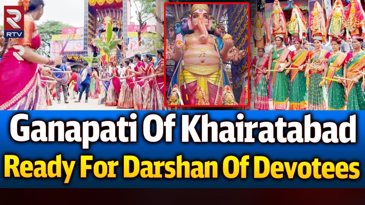Ganapati Of Khairatabad Ready For Darshan Of Devotees | Khairathabad ...