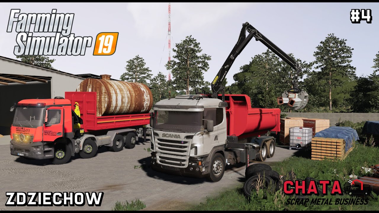 Transporting scrap from factory | Scrap business on Zdziechów | Farming ...