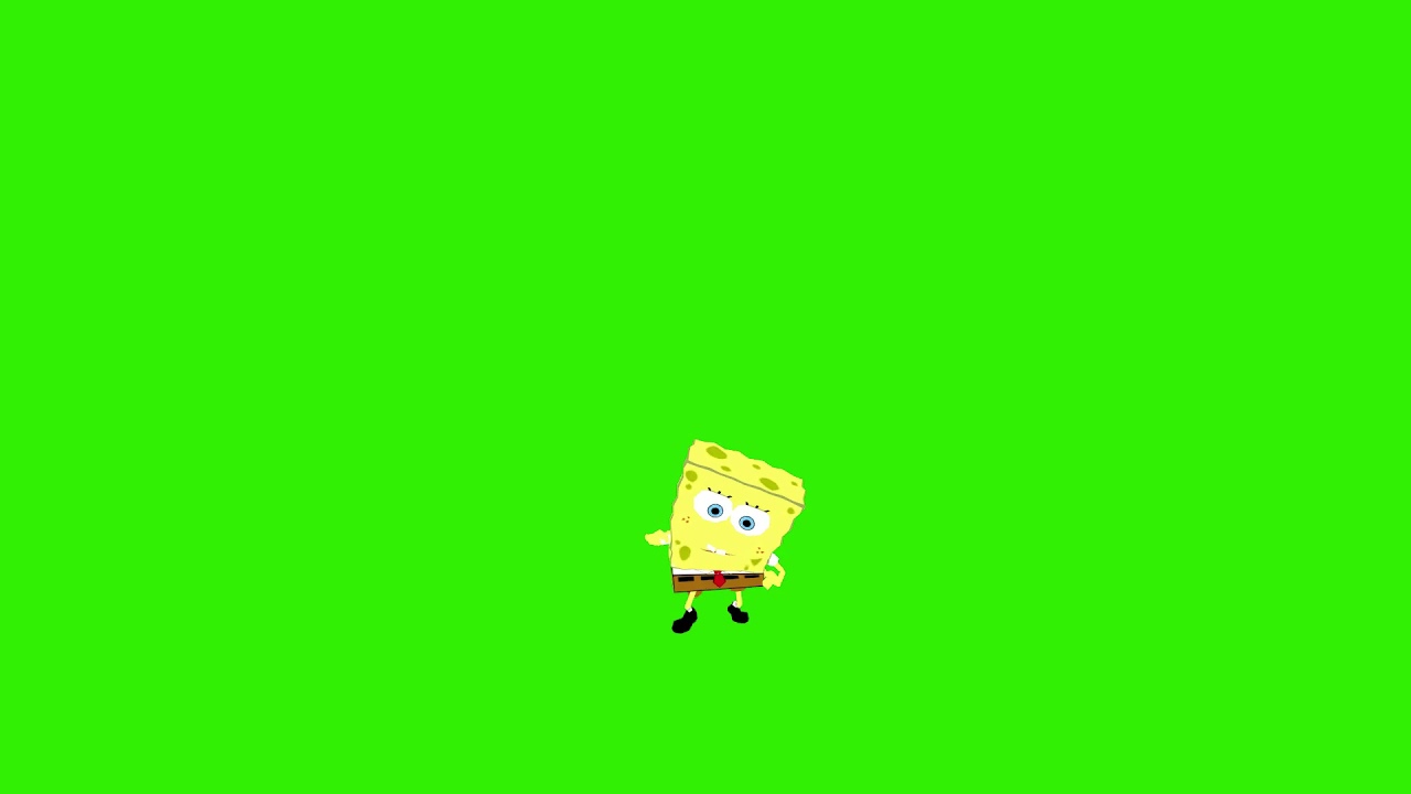 Spongebob dancing greenscreen - YouTube