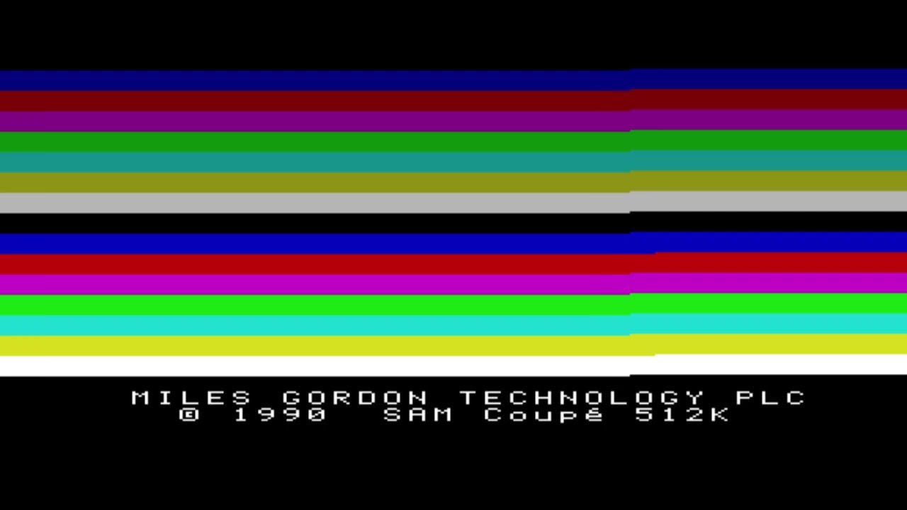 Miles Gordon Technology SAM Coupé (BIOS v3.1) - YouTube