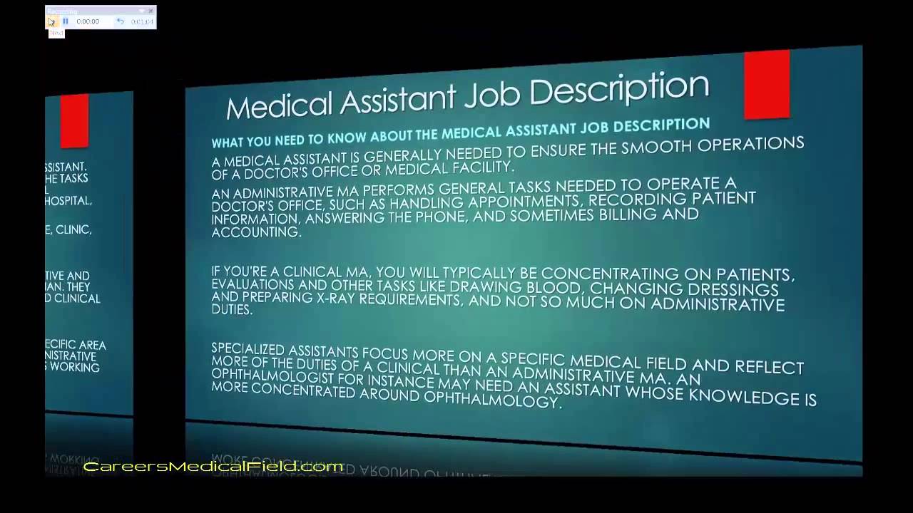 Medical Assistant Job Description-Medical Assistant Duties of a CMA ...