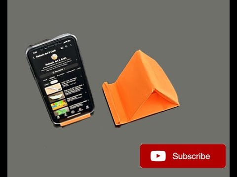 DIY Paper Craft Phone Holder: Fun Paper Toy Craft | Art & Craft ...